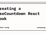 Creating A Usecountdown React Hook